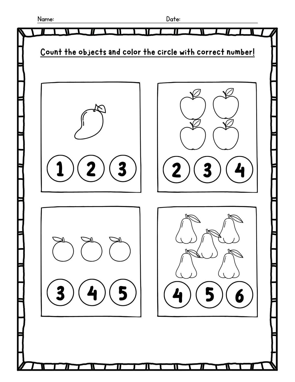 Let’s Learn the Numbers: 1 to 10 - Etsy