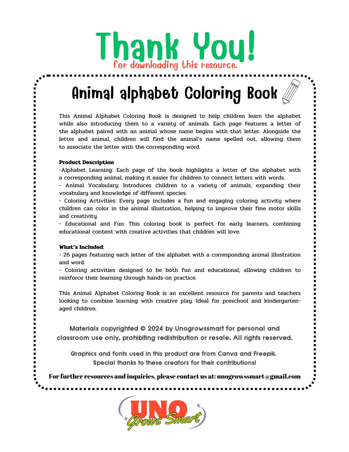 Animal Alphabet Coloring Book - Etsy