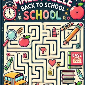 Maze Puzzle - Back to School - Etsy