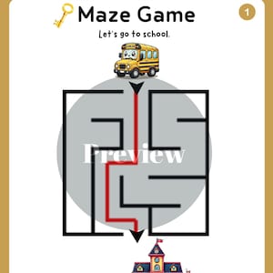 Maze Puzzle - Back to School - Etsy