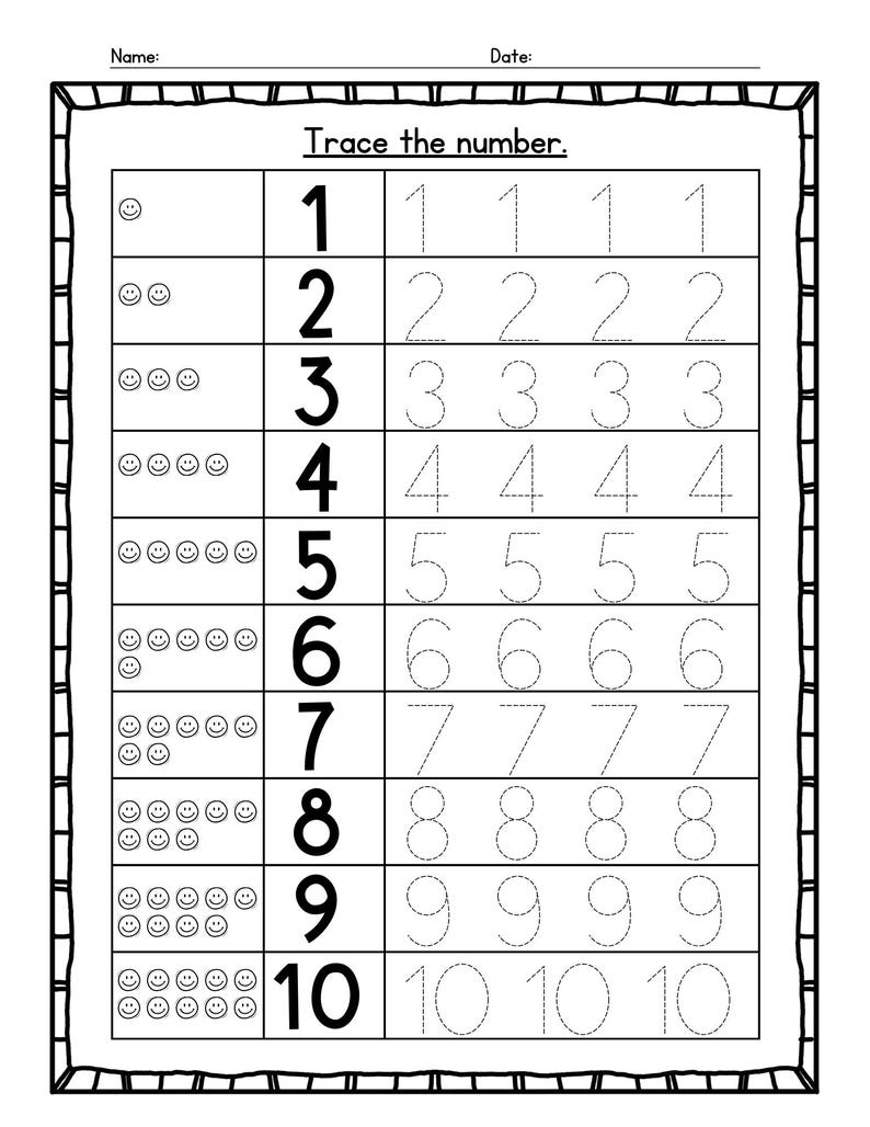 Let’s Learn the Numbers: 1 to 10 - Etsy