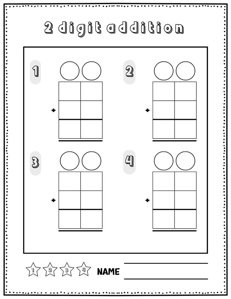 Addition Subtraction Template - Etsy