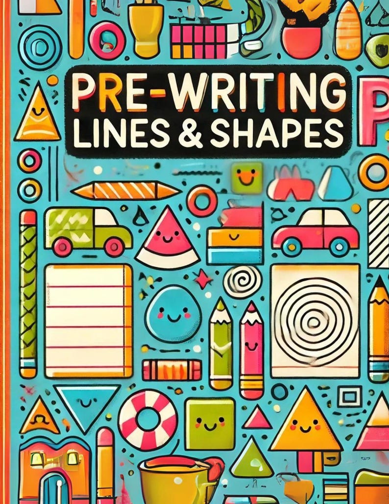 Pre-writing Lines & Shapes Activities - Etsy