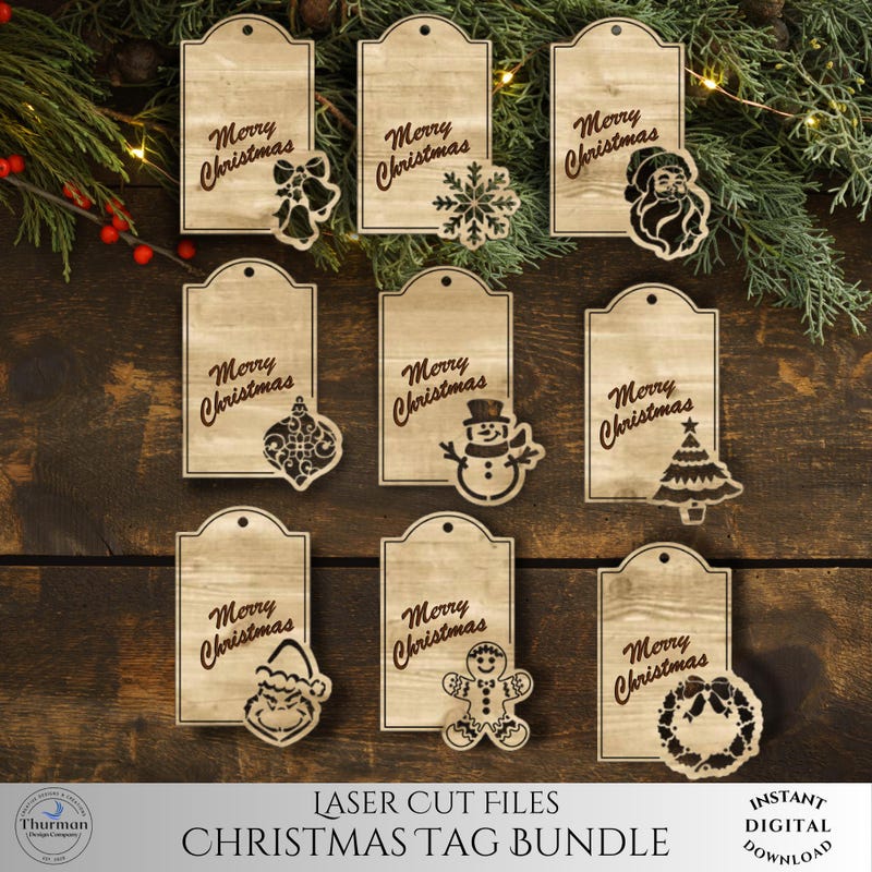 Wood Laser Name Tags - Etsy