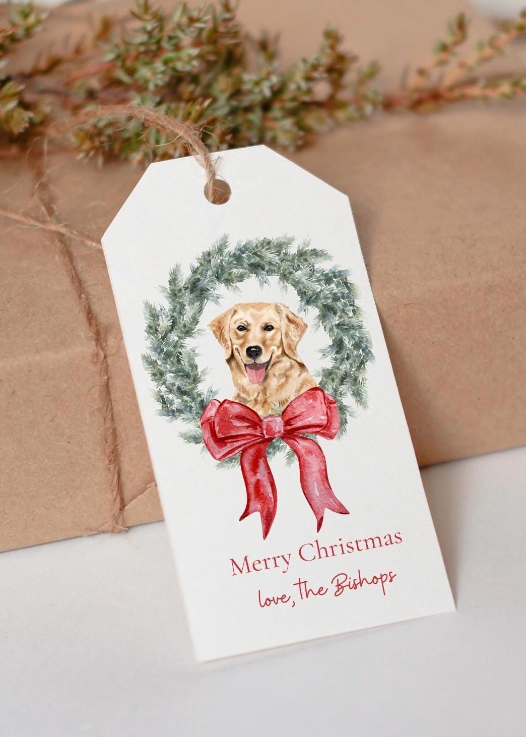 Christmas Dog Gift Tags- | Printable File | Print at Home - Etsy