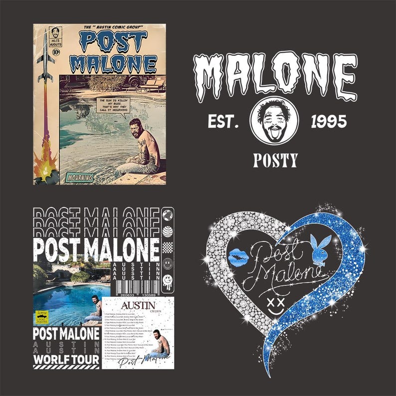 Post Malone Png, F 1 Trillion Png Posty, Country Song Png Digital ...