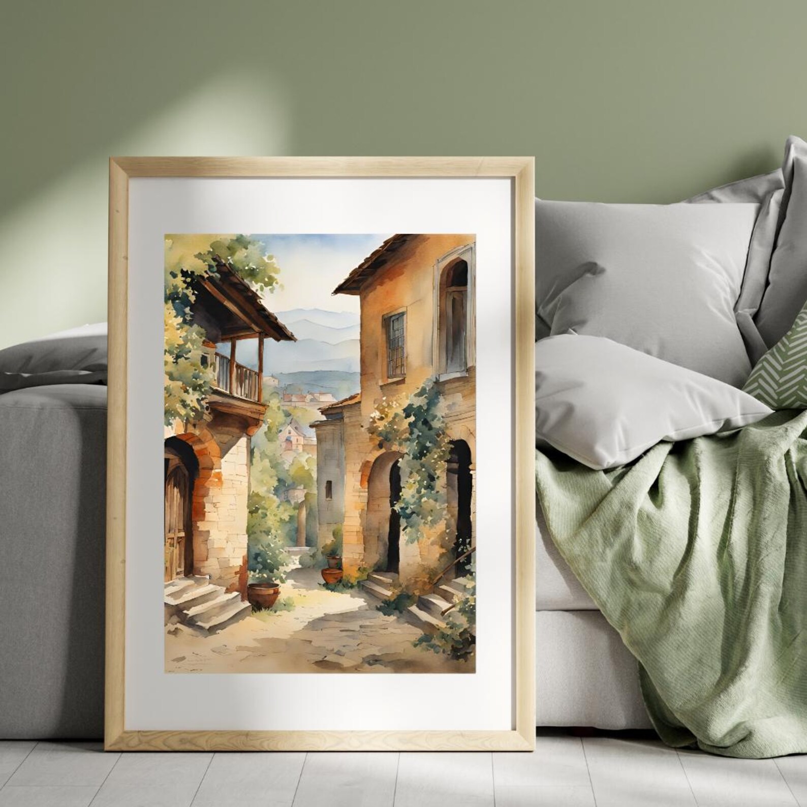Georgian Landscape Digital Wall Art Print for the Living Room, Bedroom ...