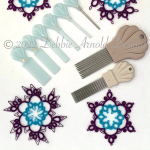 Tatting Pattern Set "pizzazz Snowflake Quartet " PDF Instant Download ...
