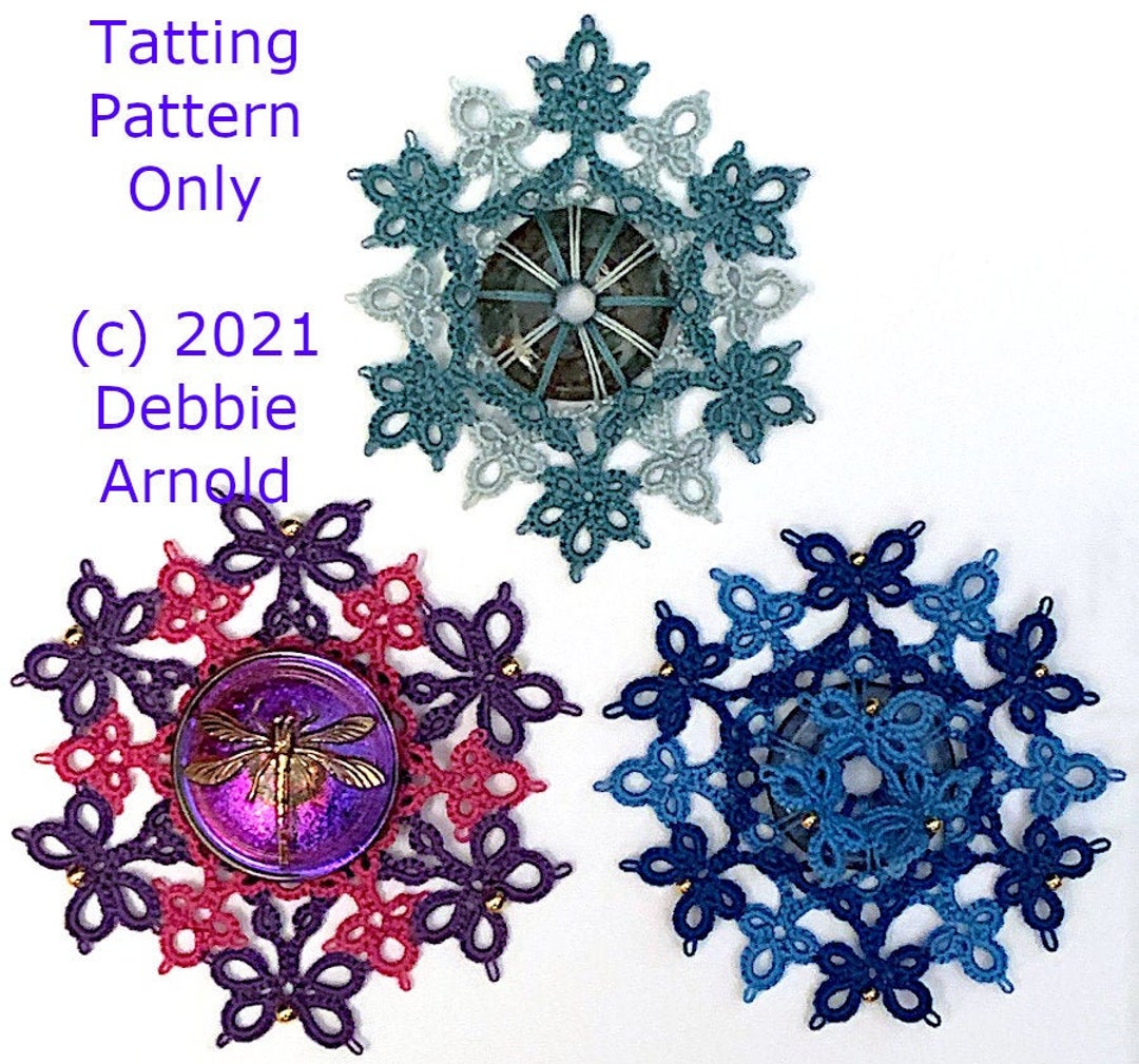 Tatting Pattern Set "basic, Butterfly, and Dragonfly Donuts" PDF ...