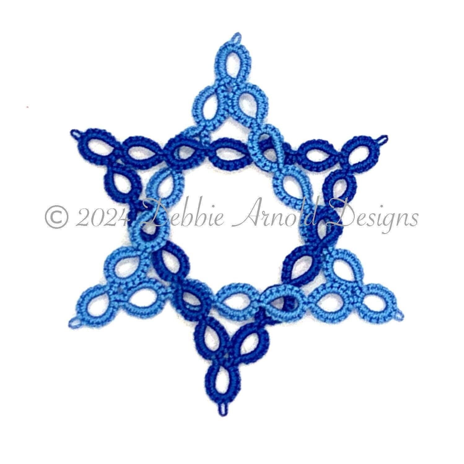 Tatting Pattern large Star of David PDF Instant Download - Etsy