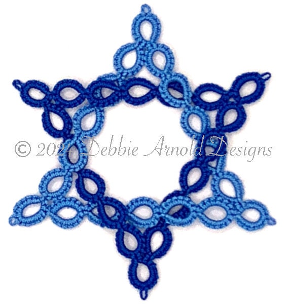 Tatting Pattern large Star of David PDF Instant Download - Etsy