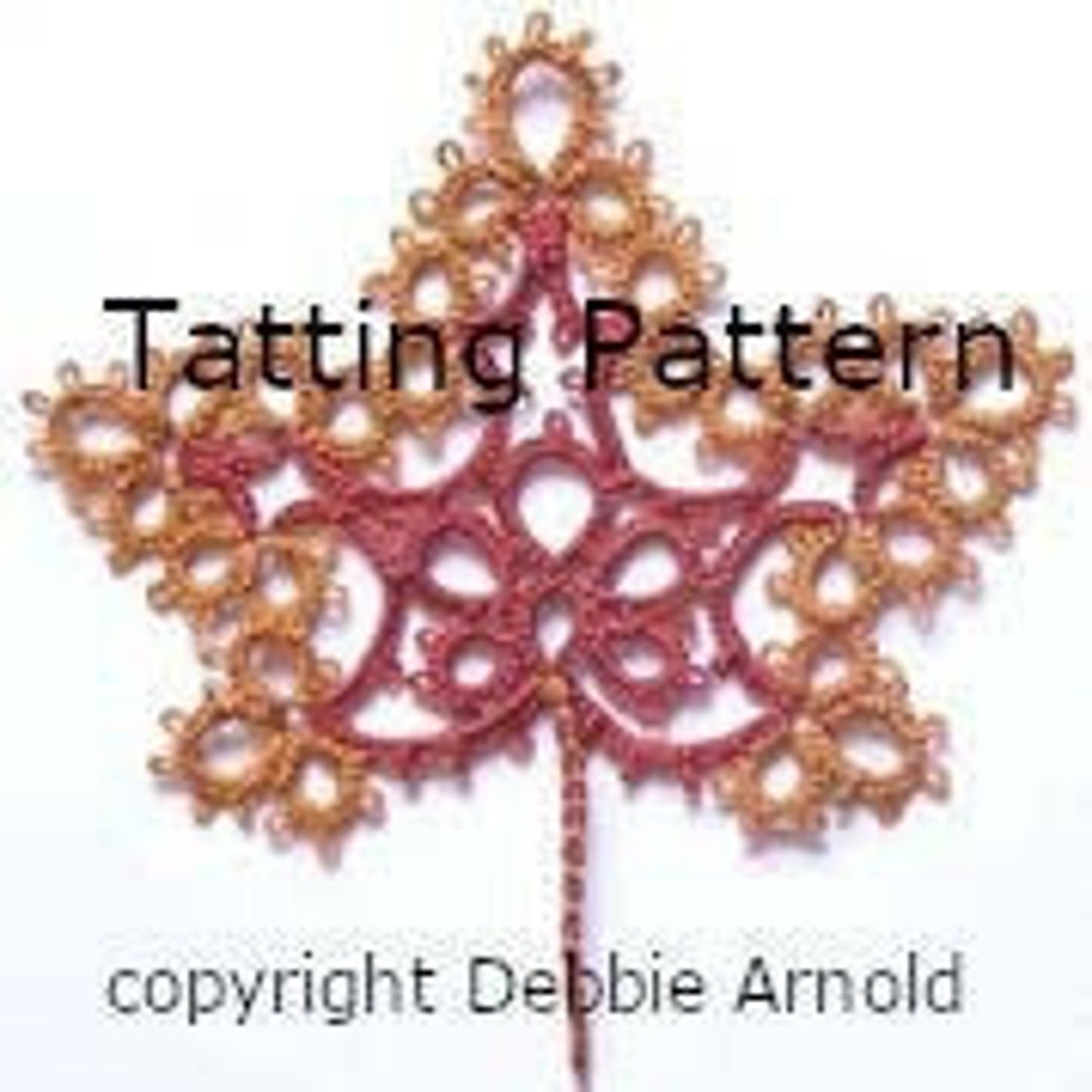 Tatting Pattern "maple Leaf" PDF Instant Download - Etsy