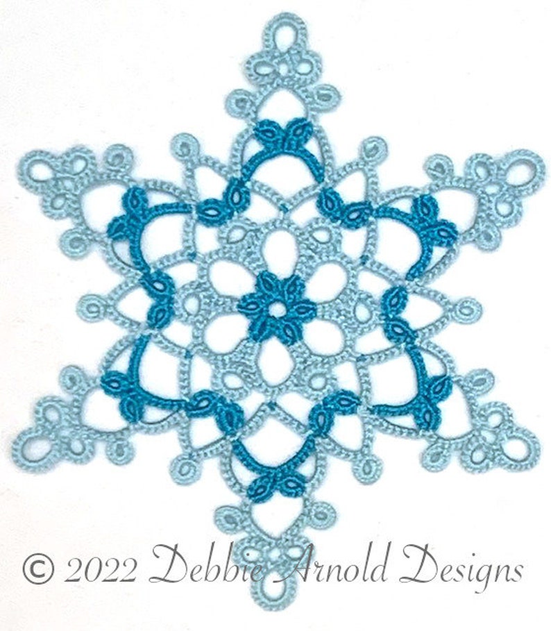 Tatting Pattern back and Forth Snowflake PDF - Etsy