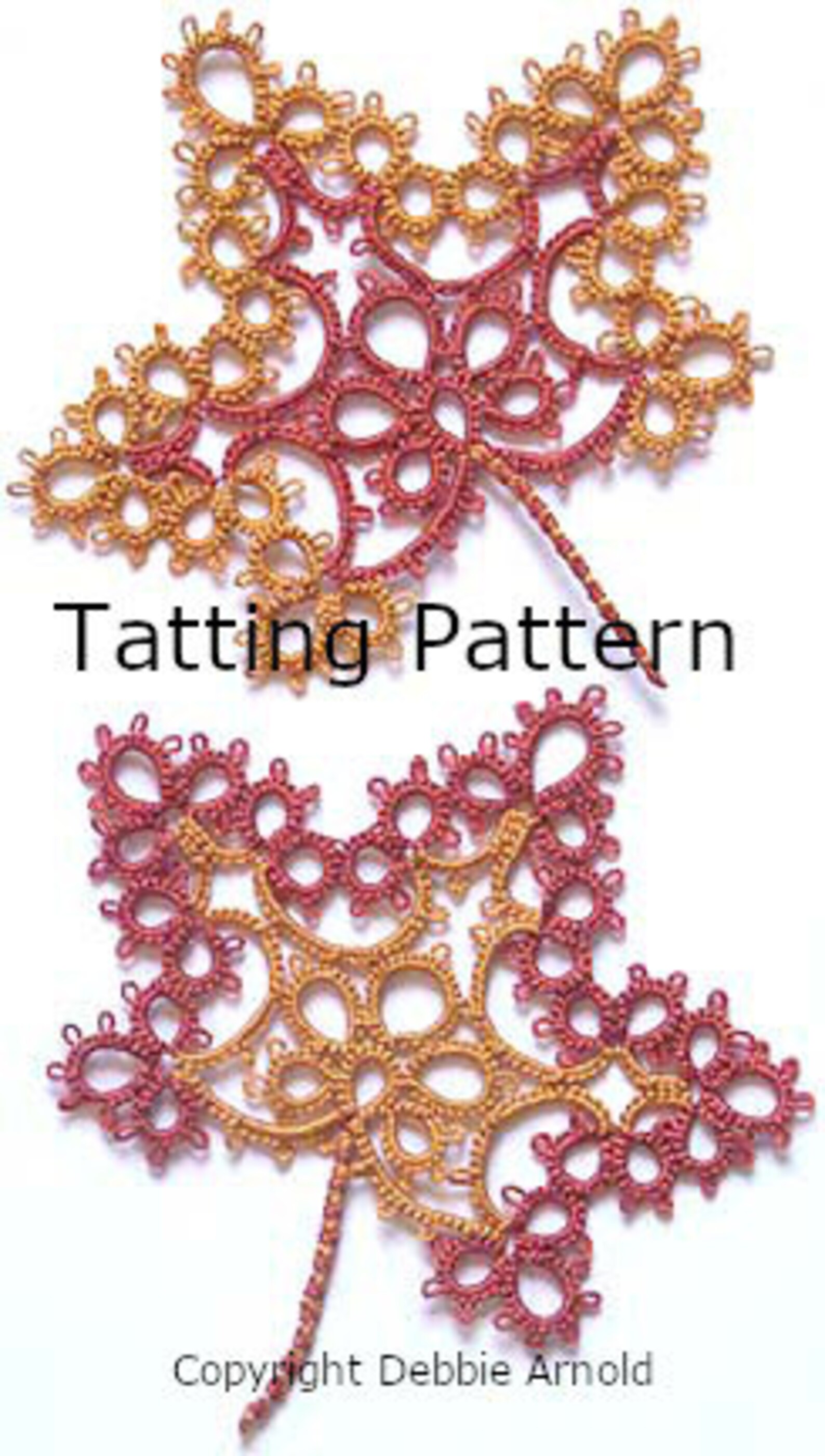 Tatting Pattern "maple Leaf" PDF Instant Download - Etsy
