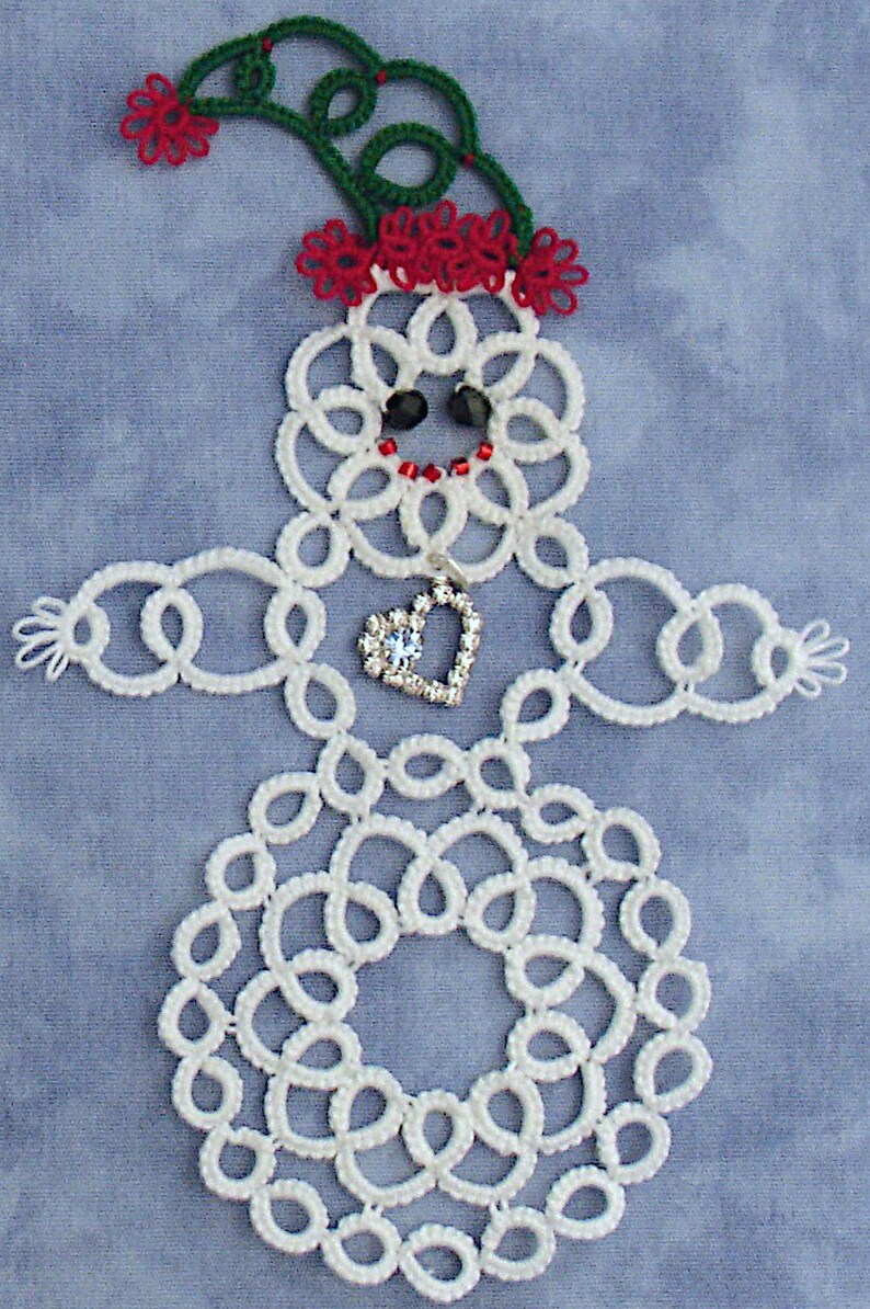 Tatting Pattern "tatted Snowmen" Instant Download - Etsy