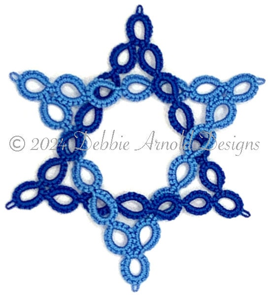 Tatting Pattern large Star of David PDF Instant Download - Etsy