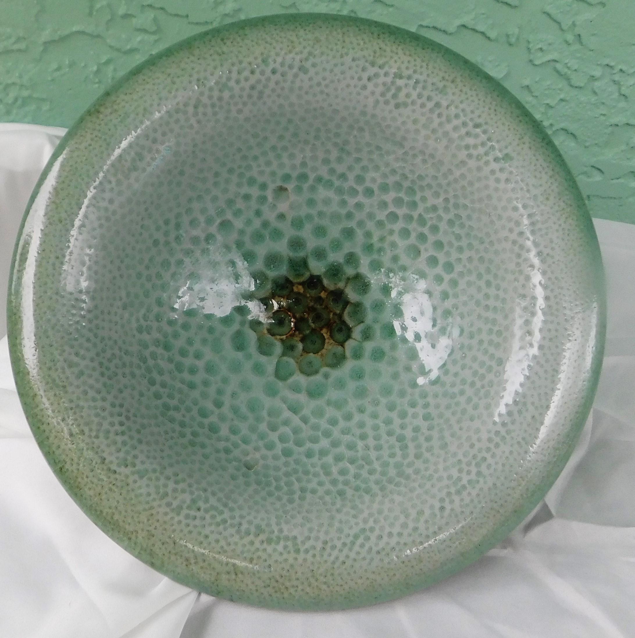 Carl Harry Stalhane Rorstrand Design Huset Lagoon 9" Green Bowl Glazed ...