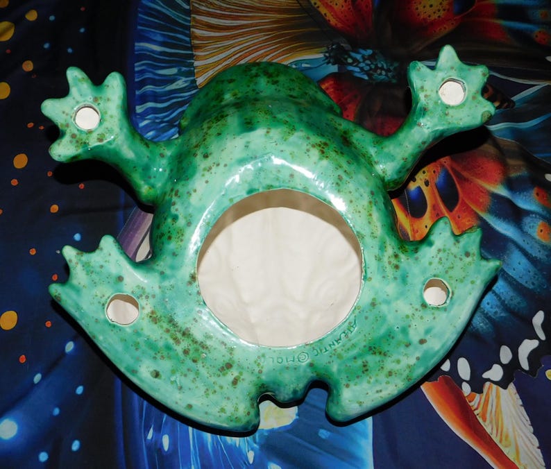 Rare Huge 20" Length X 13" Width Green Ceramic Atlantic Mold Garden ...