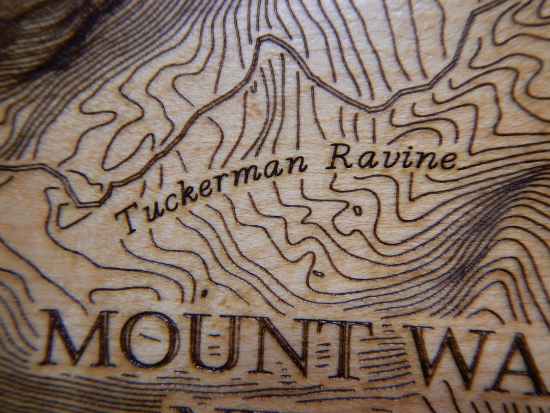 Tuckerman Ravine Trail Engraved Map - Etsy