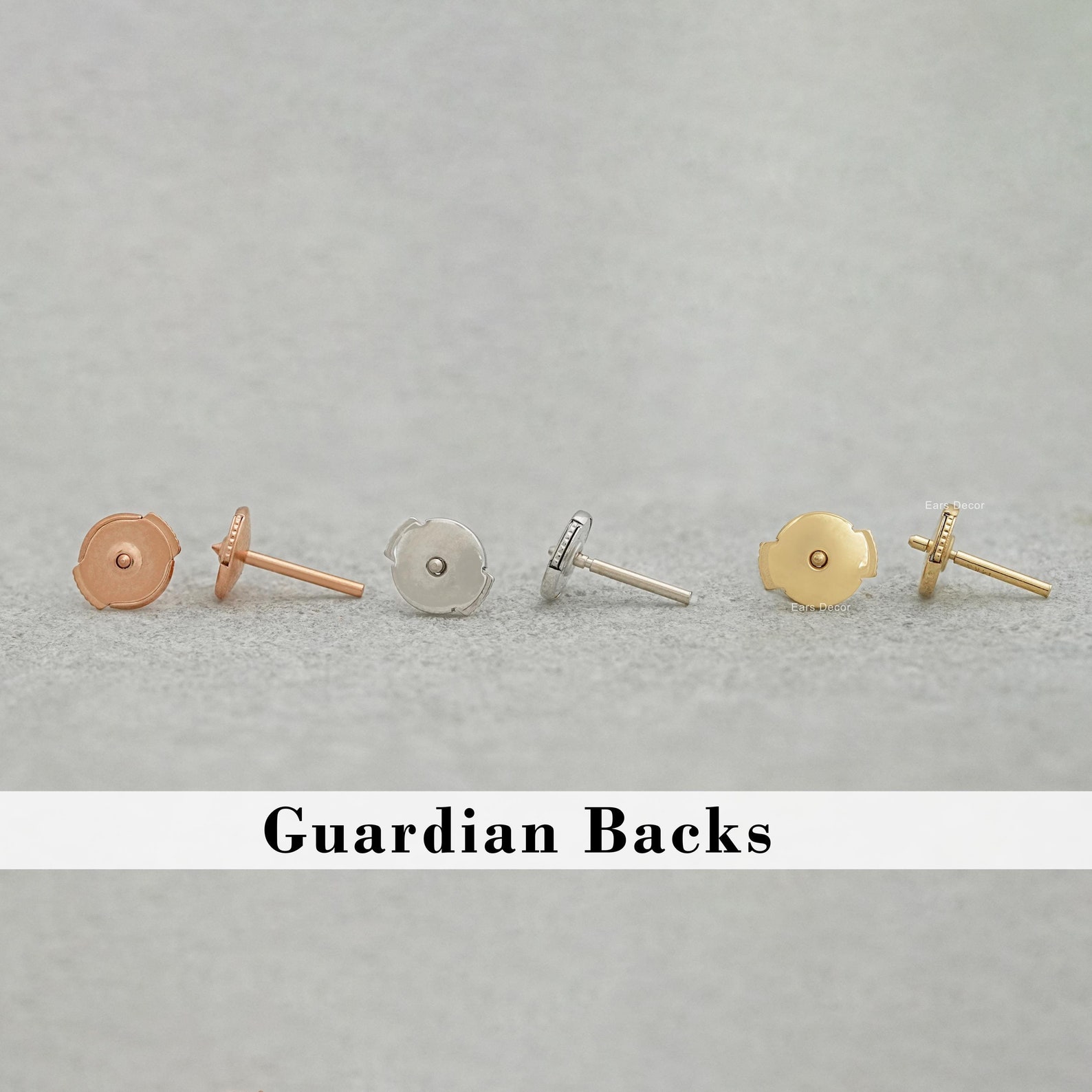 Secure Locking Earring Backs, 14K Guardian Backs, Safety Earring Back ...