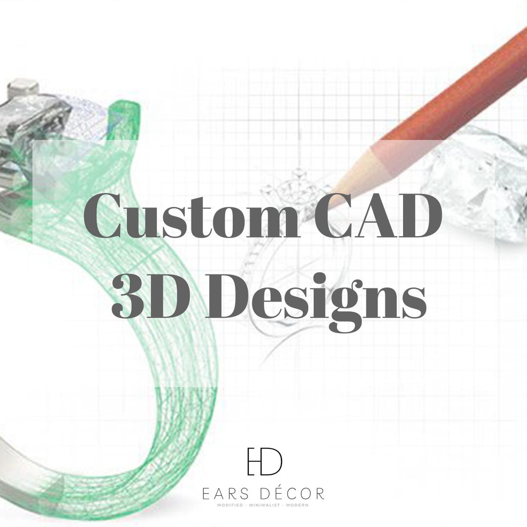 CAD Mock-up: 3D Jewelry Design Model for Your Custom Jewelry - Etsy