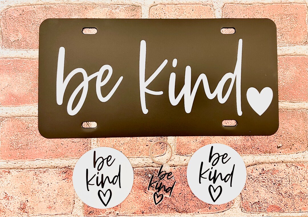Be Kind New Driver Gift Pack, Cute License Plate, Key Chain, Be Kind ...