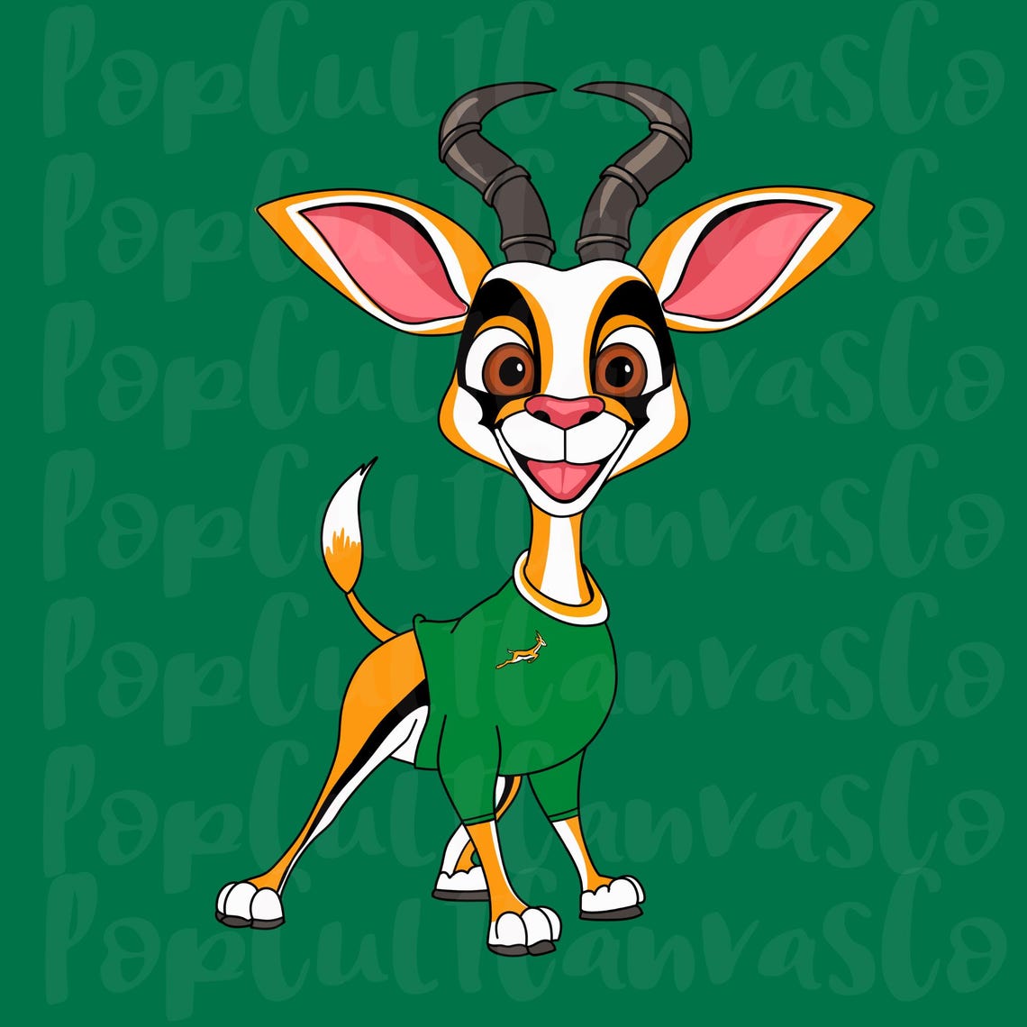 Springbok, Babybok, Bokkie, Babybok, Go Bokke, PNG Illustration - Etsy