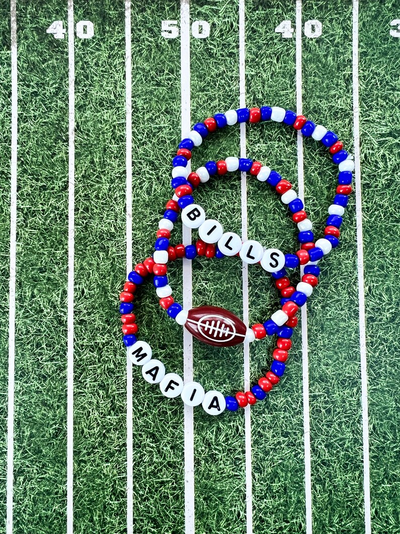 Buffalo Bills Bracelet Stack | Bills Game Day Friendship Bracelet Pack ...