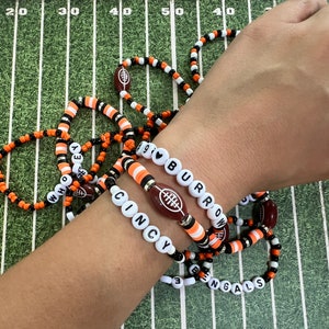 Cincinnati Bengals Bracelet Bengals Game Day Friendship Bracelet Pack ...