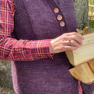 Simply Detailed Vest Knitting Pattern PDF - Advanced Beginner - Worsted ...