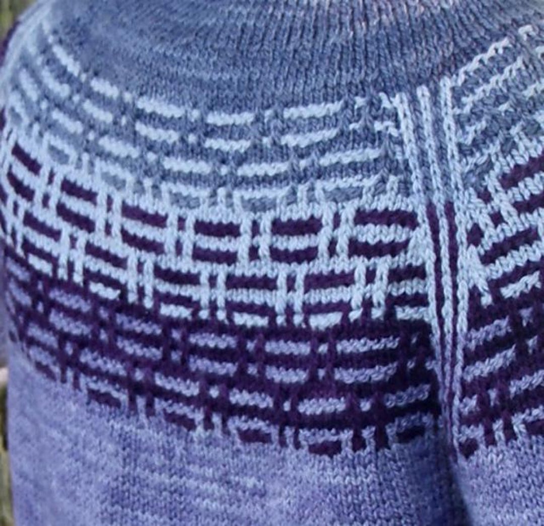 Morse Code Knitting Pattern for Pullover - Intermediate - DK Yarn ...