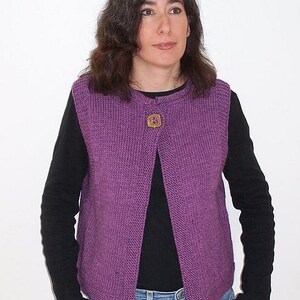 Simply Detailed Vest Knitting Pattern PDF - Advanced Beginner - Worsted ...