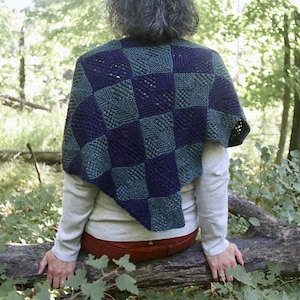 Annadele Wrap Knitting Pattern - Lace, Modular, Moebius - DK Yarn ...