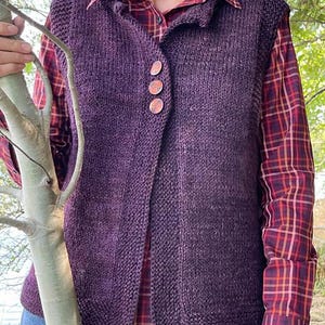 Simply Detailed Vest Knitting Pattern PDF - Advanced Beginner - Worsted ...