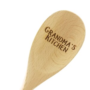 Engraved Grandma's Kitchen Wood Spoon Gift - 14 Inch- Hostess Gift ...