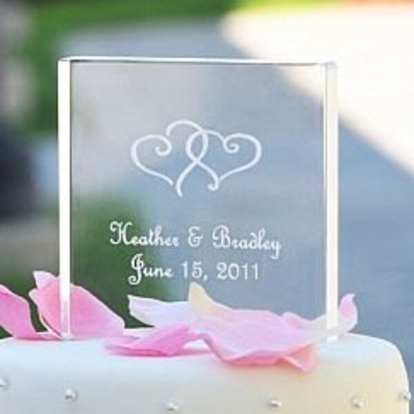 Acrylic Square Cake Topper - Etsy