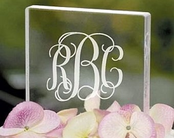 Personalized Acrylic Square Cake Topper - Etsy