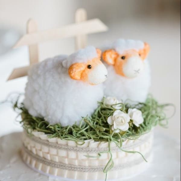 Sheep Cake Topper - Etsy