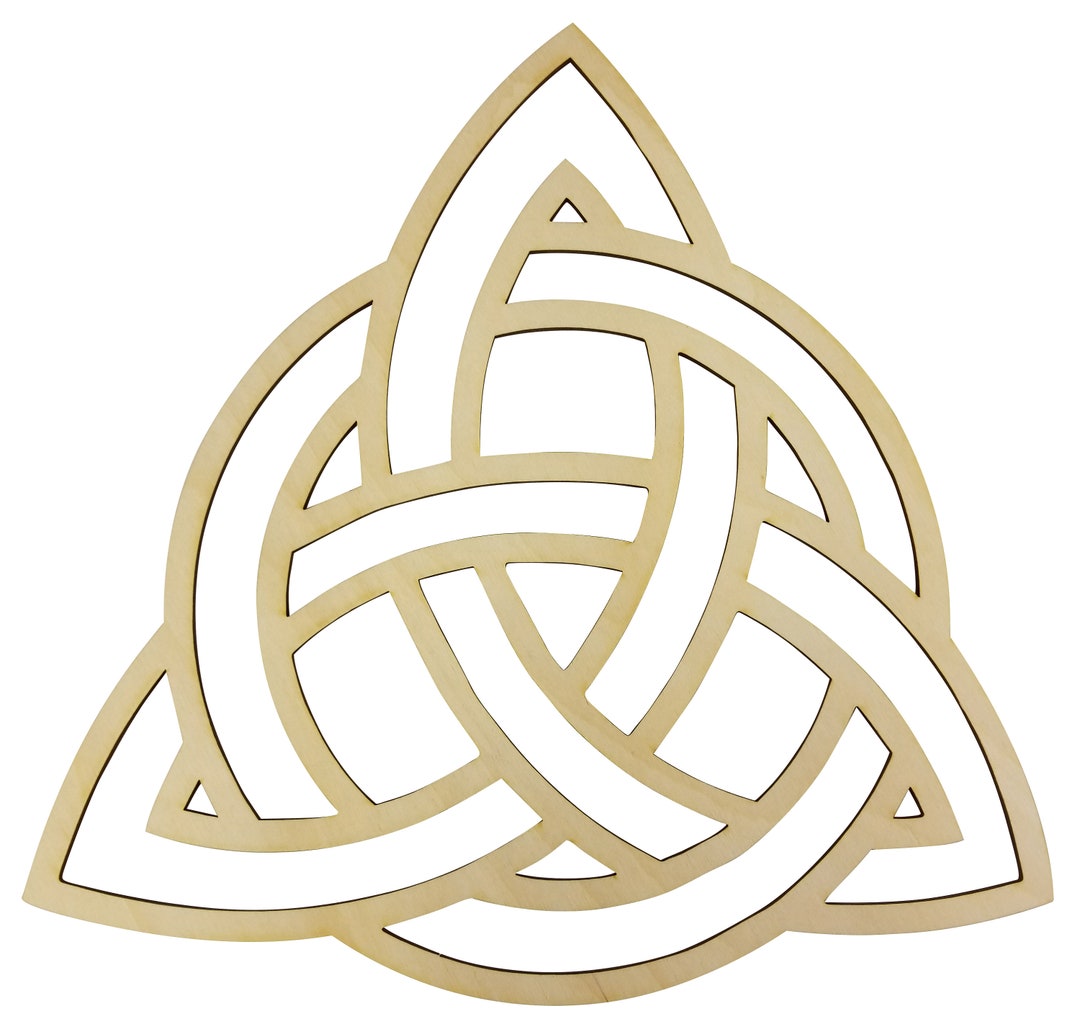 12” Celtic Trinity Knot Wall Art | 12” Diameter - 1/8” Thick | Wooden ...