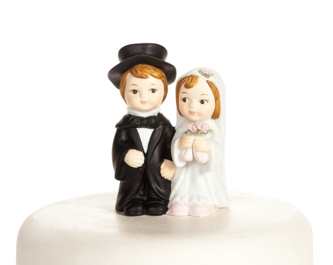 Cute Child Hobbit Wedding Cake Topper - Custom Painted Hair Color ...
