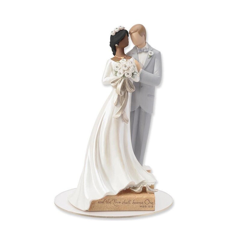 Black Bride White Groom Wedding Cake Topper - Etsy