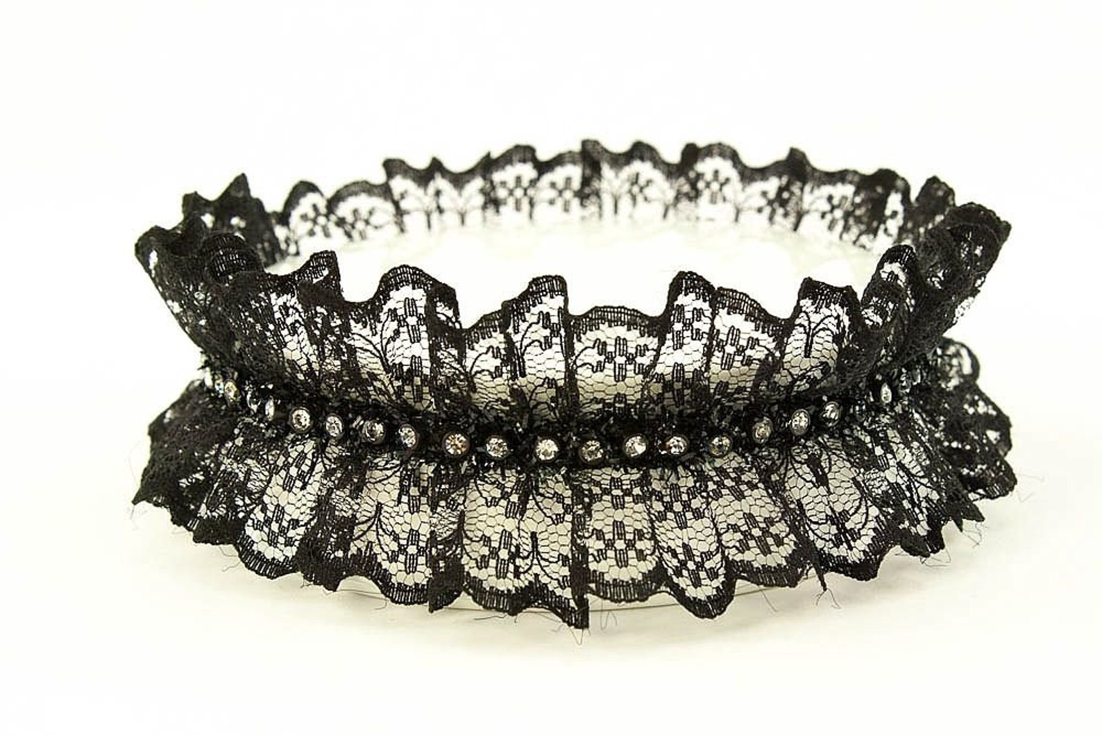 Black Lace and Rhinestones DIY Cake Topper Base - Etsy
