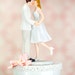 Adorable Leg Pop Pearl Accent Cake Topper Custom Painted Hair Color ...