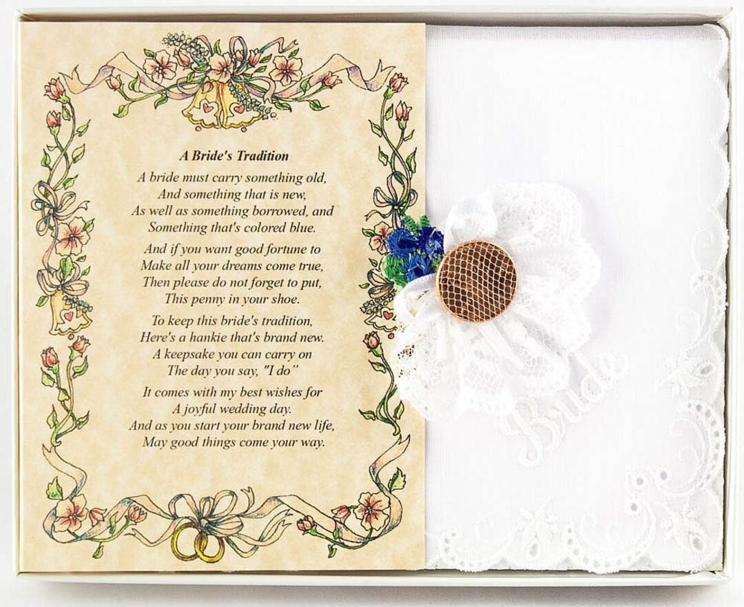 Personalized A Bride's Tradition (from Friend or Family to the Bride ...