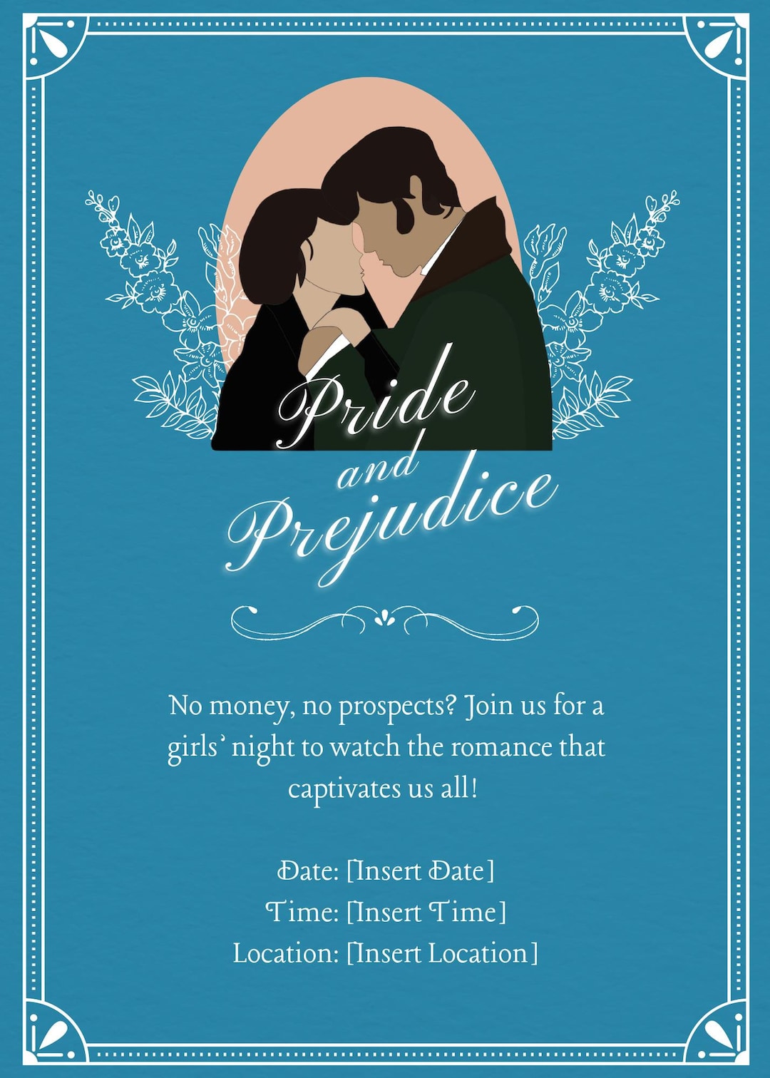Pride & Prejudice | Invitation | Girls' Night | Movie Night | Romance ...