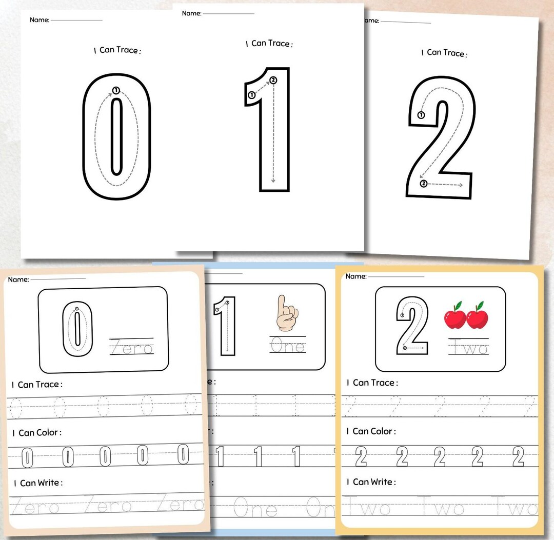 Math Worksheets Kindergarten,educational Number Tracing Worksheets ...