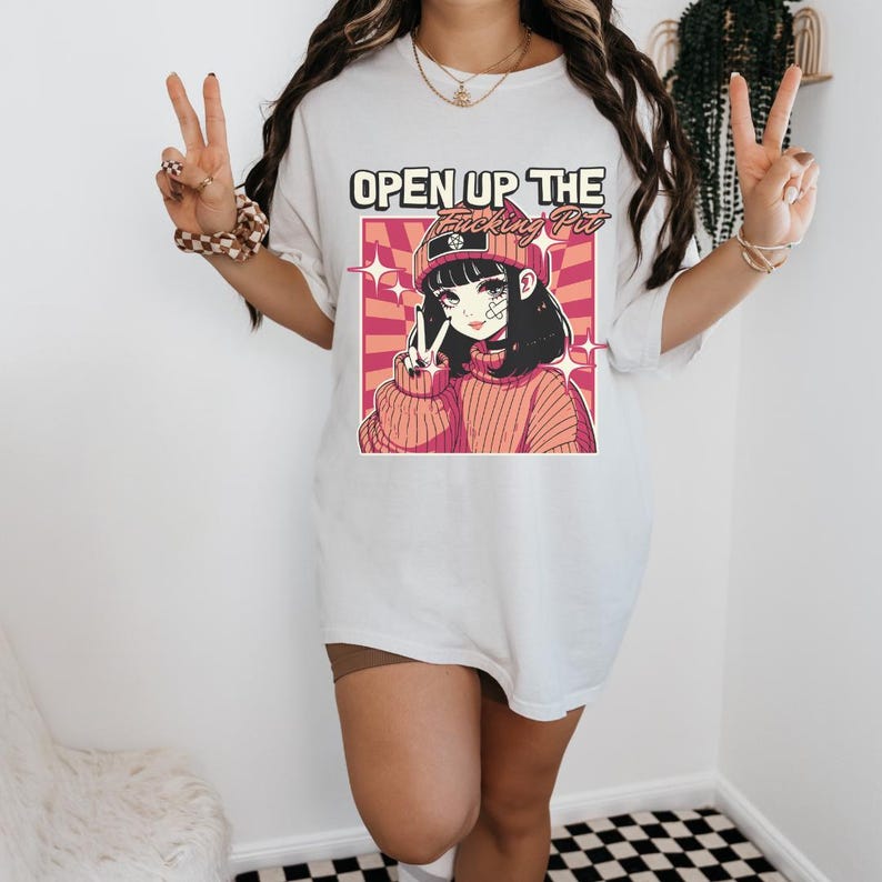 Unisex Mosh Pit Cute Anime Girl, Metalhead, Metalcore Shirt, Concert ...