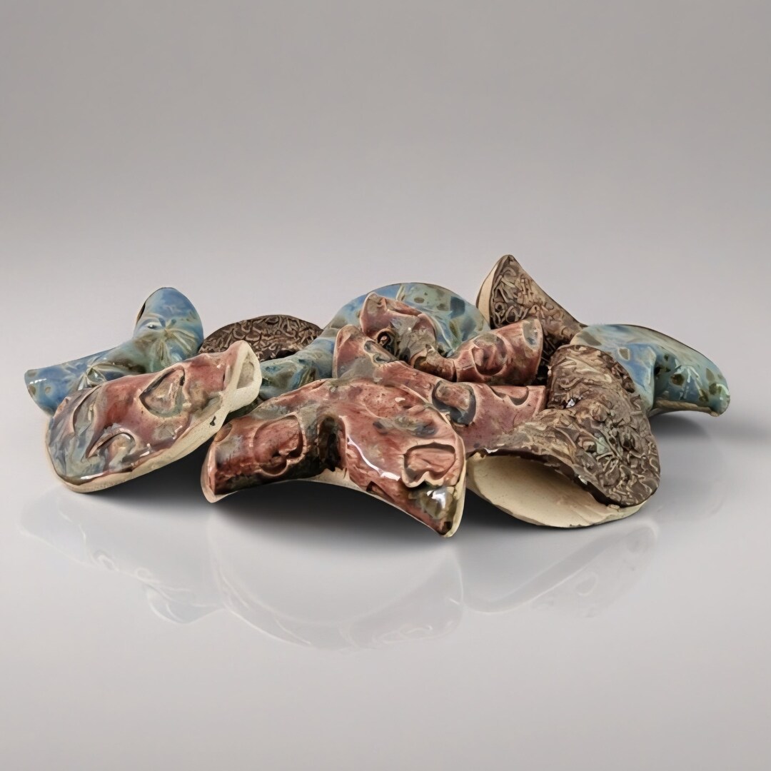 Eternal Fortune Cookies – Ceramic Symbols of Luck & Ritual, 7×4 Cm - Etsy