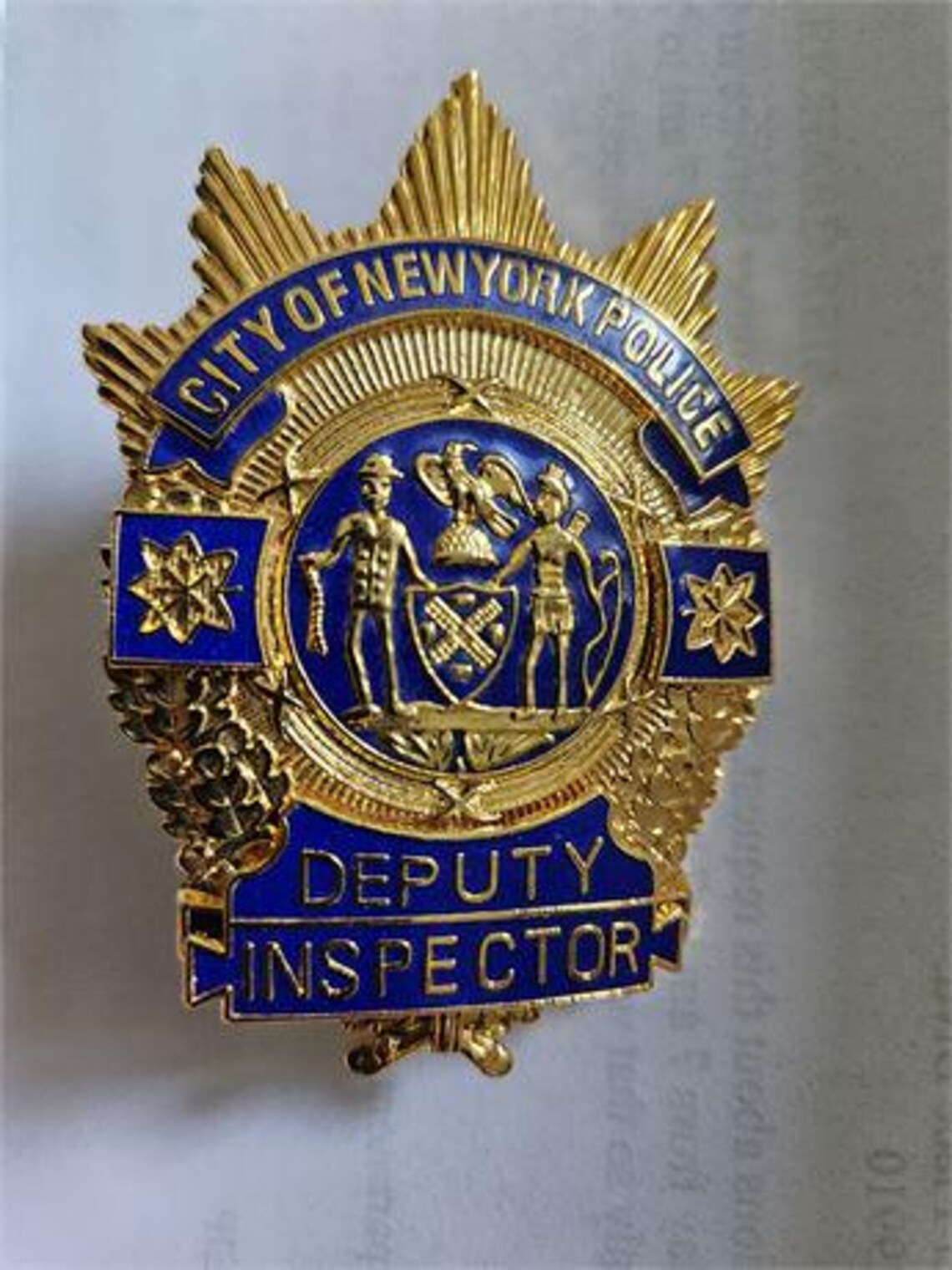 New York Police NYPD Deputy Inspector Badge Vector File .eps - Etsy