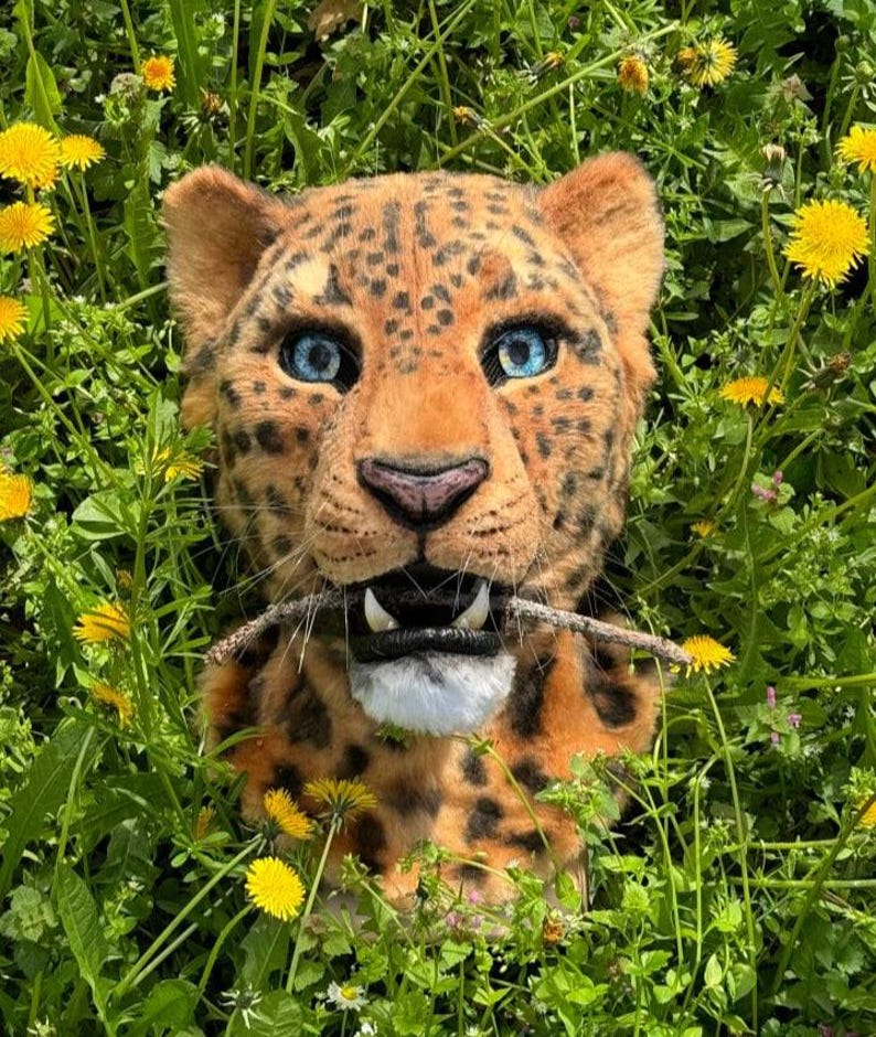Realistic Leopard Mask. Fursuit Leopard Mask - Etsy